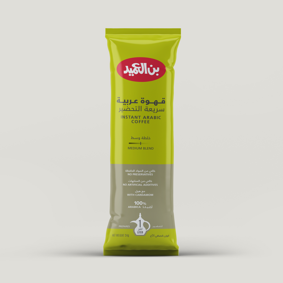 Al Ameed Instant Arabic Coffee | 6 x 1L Sachets
